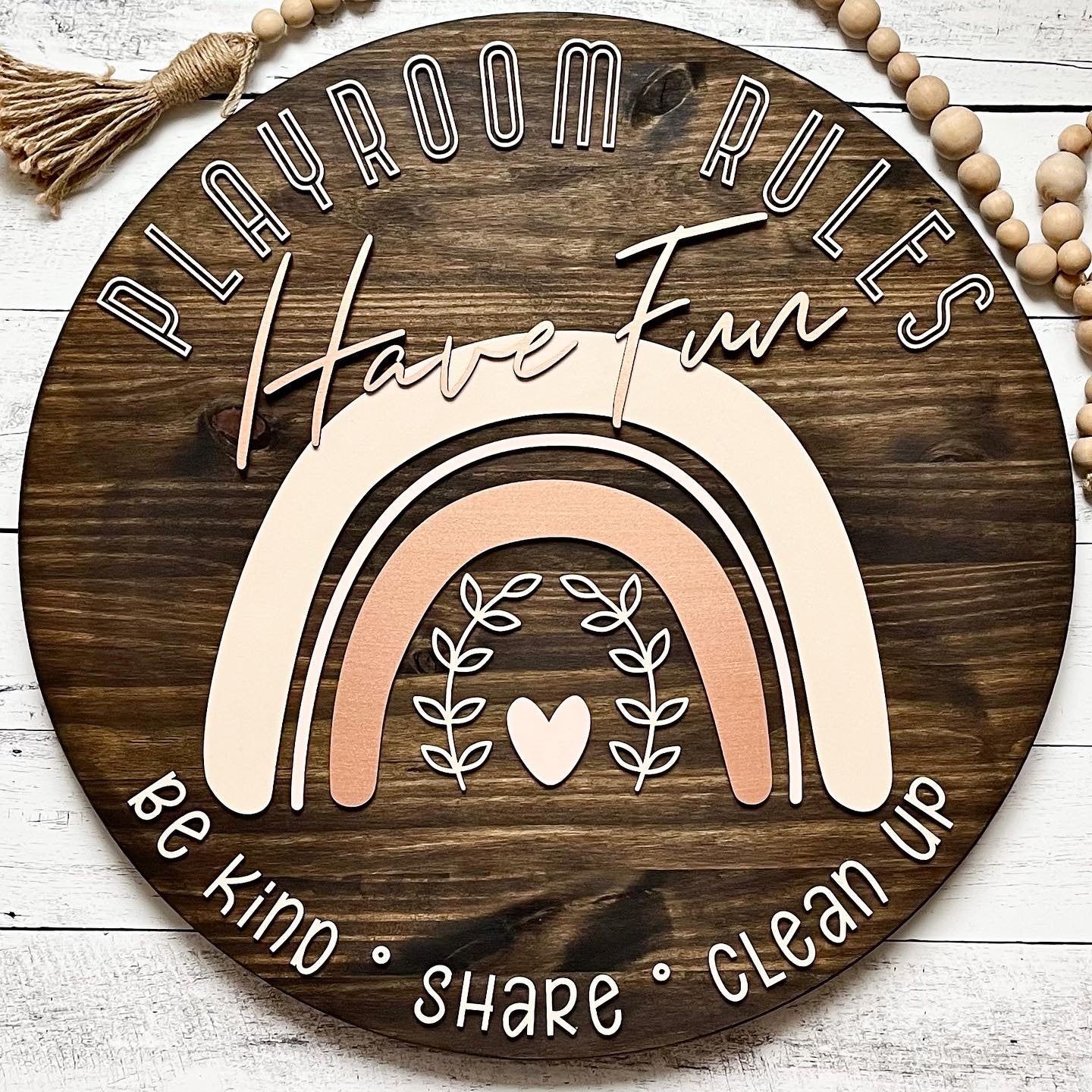 Boho Playroom Sign – Reverie Rose Designs