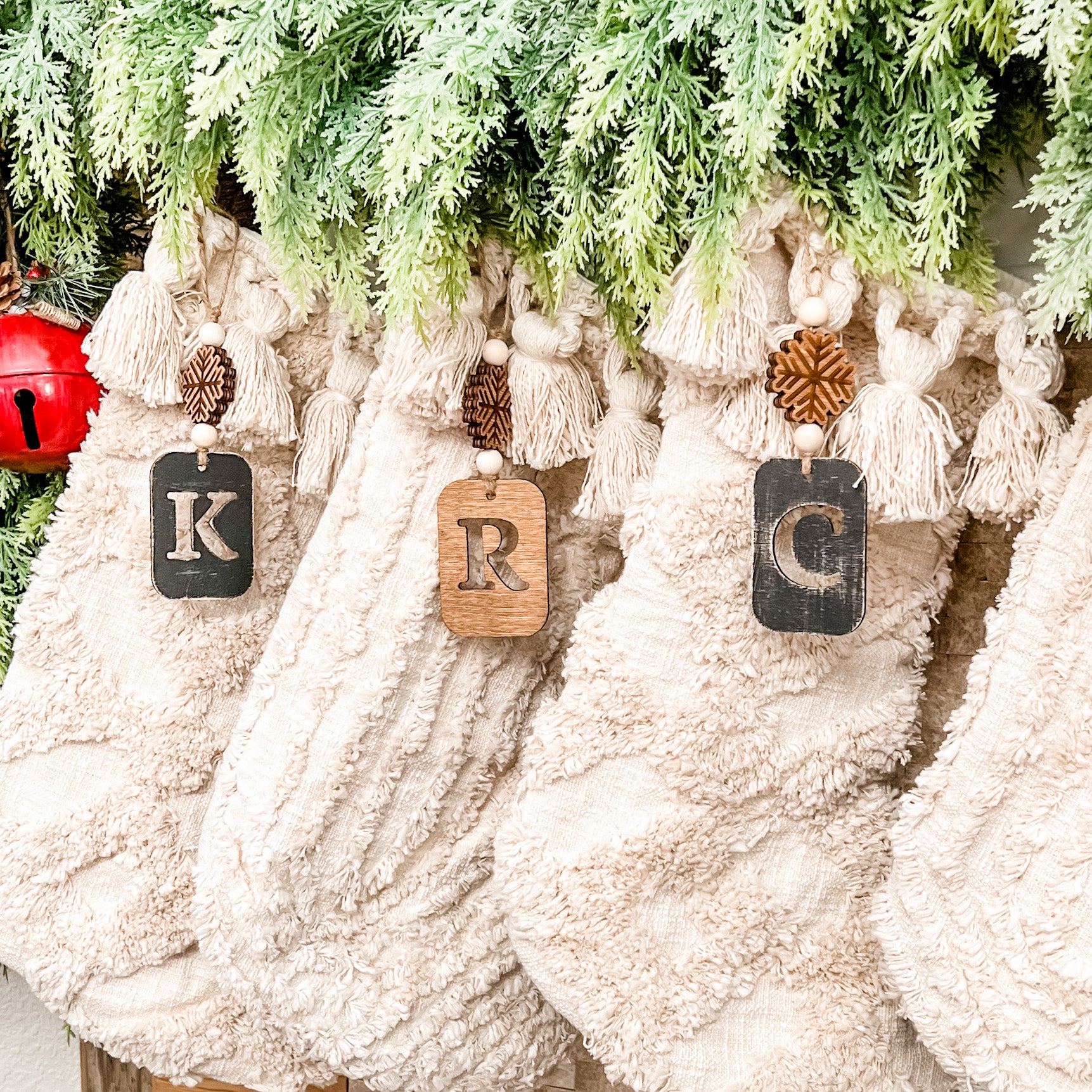 Initial Stocking Tag – Reverie Rose Designs